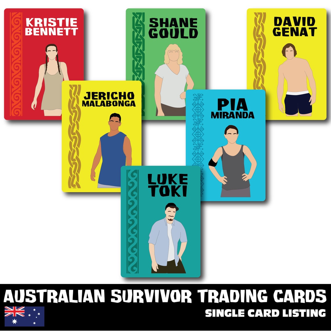 Australian Survivor Trading Cards Single Card Listing - Etsy