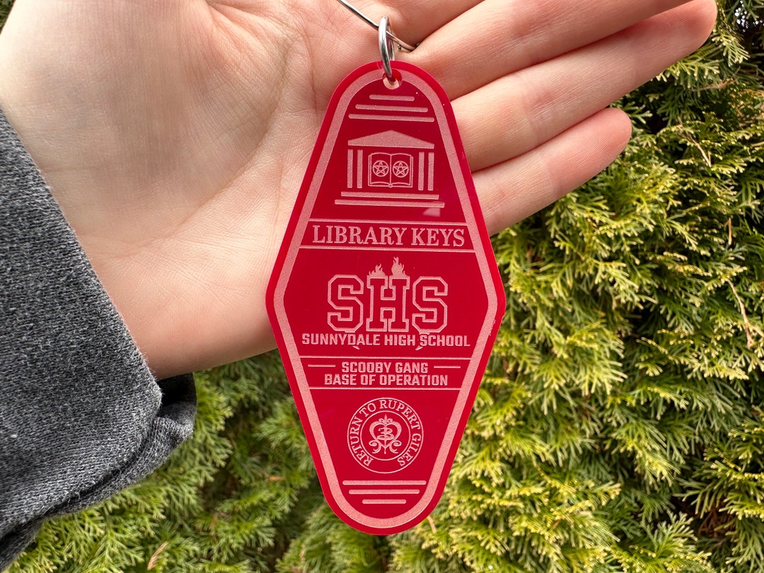 Buffy's Sunnydale Library Keychain - Etsy