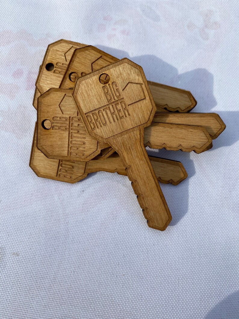 Big Brother Wooden Keys | Etsy