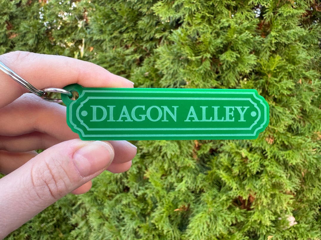 Diagon Alley Street Sign Keychain - Etsy