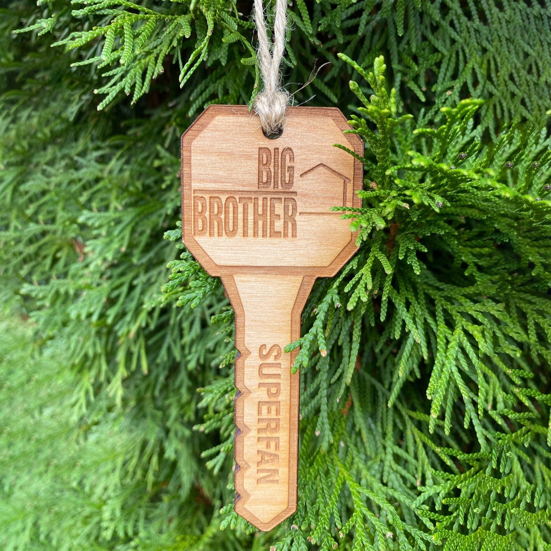 Wooden Big Brother Key Ornament - Etsy