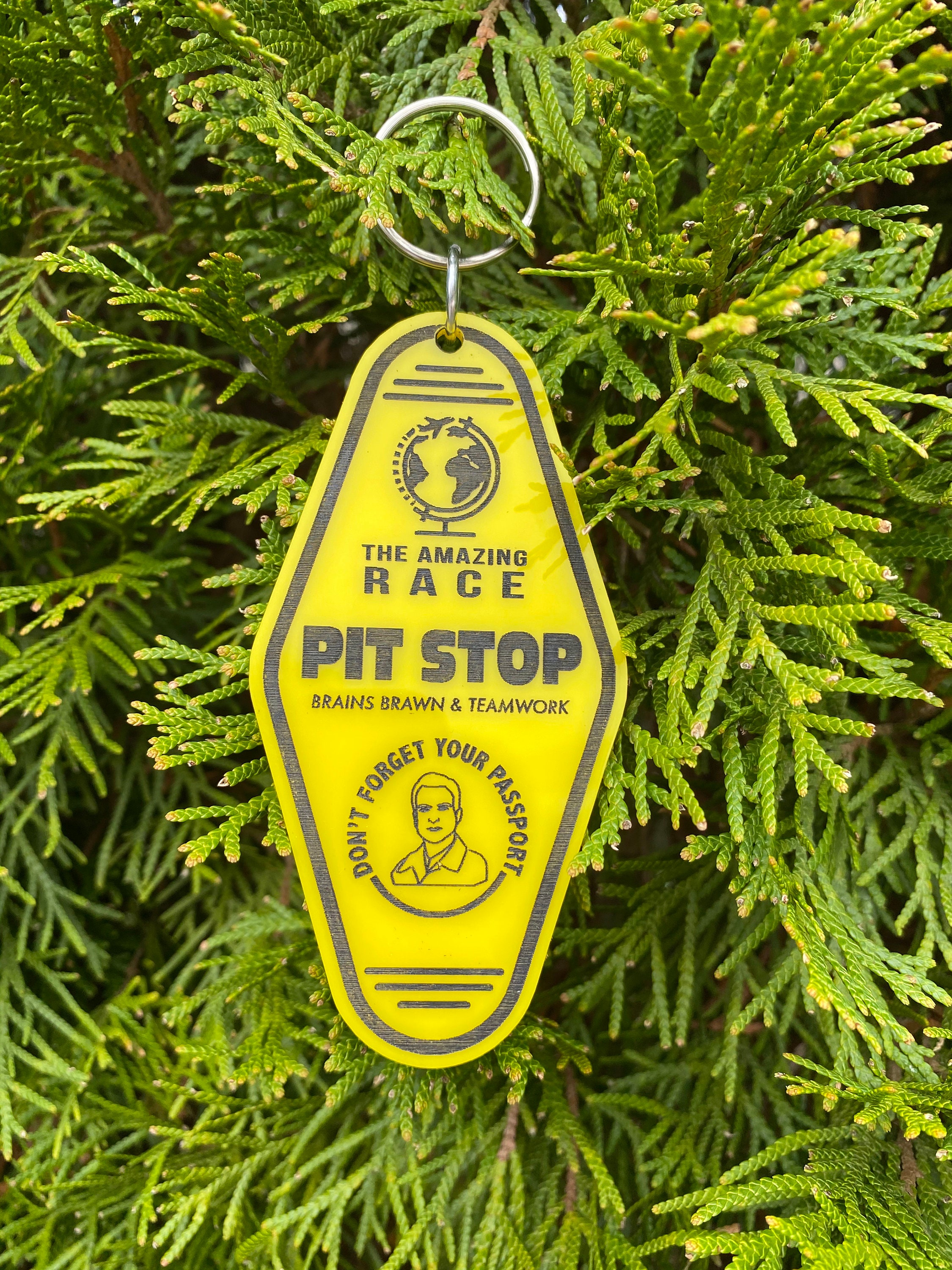 Race Pit Stop Keychain - Fan Art Inspired by the Amazing Race - Etsy