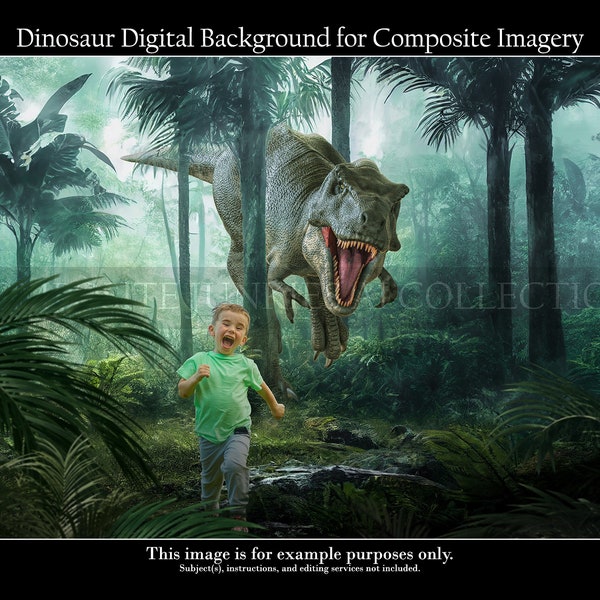 Trex Chasing Photoshop - Etsy