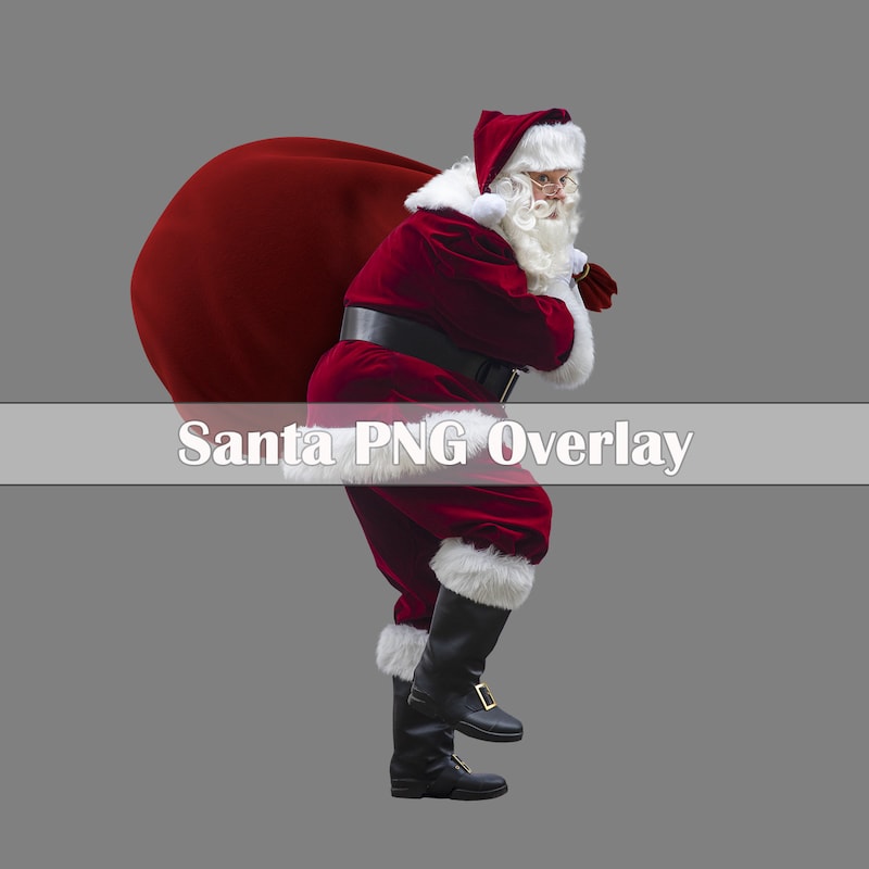 Santa Overlays - Etsy