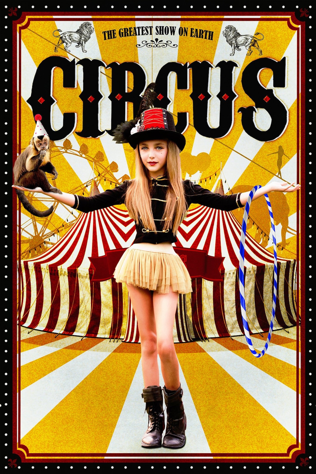 Circus Digital Backdrop Background for Photography Composite Images ...