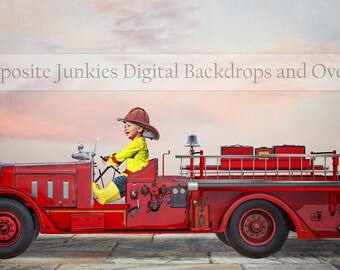 Firefighter Backdrop - Etsy