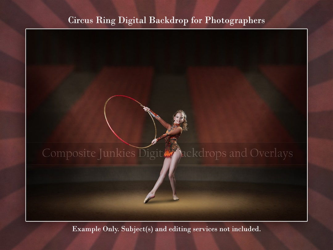 Circus Ring Digital Backdrop for Photography Composites, Circus Digital ...