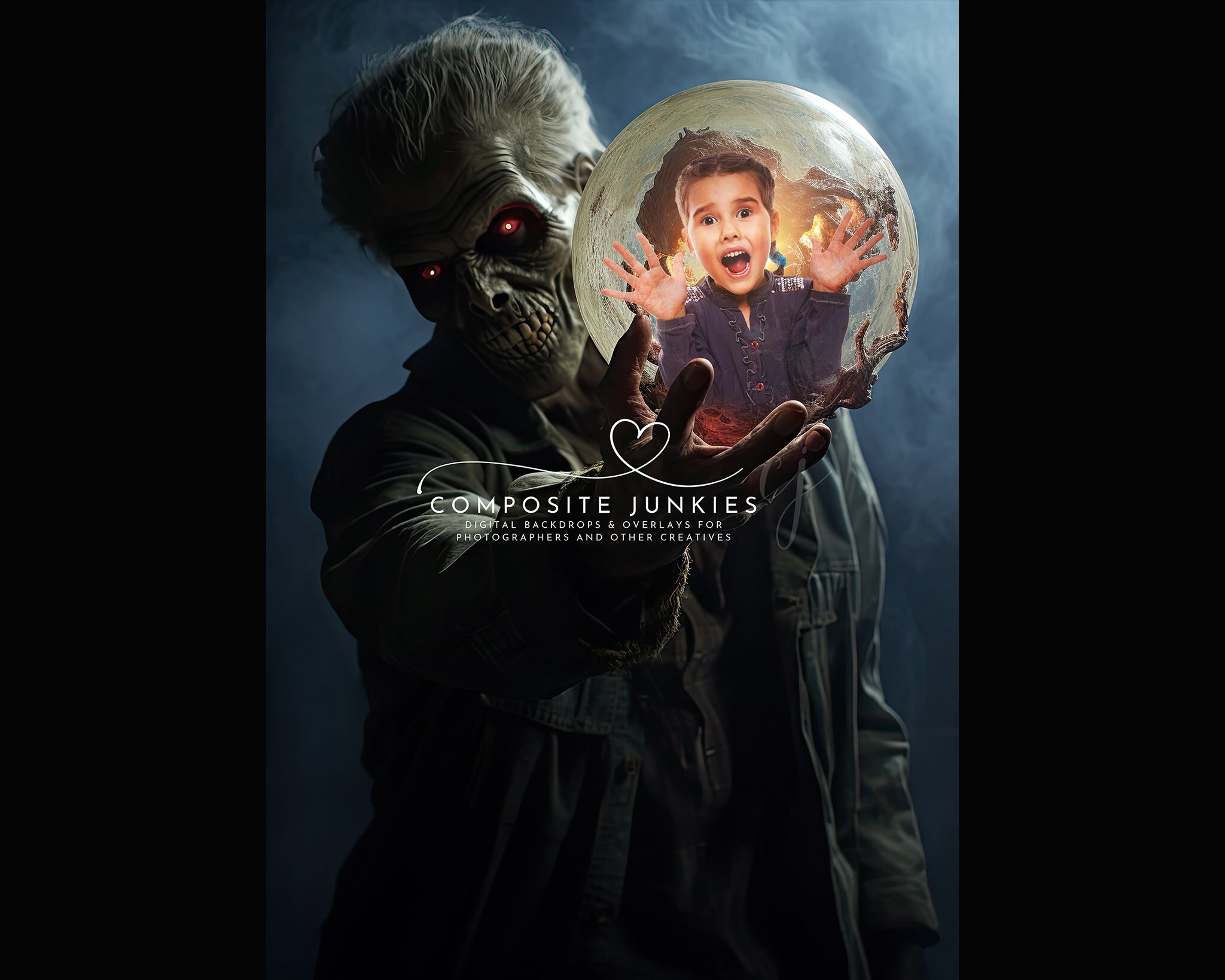 Ghost Story Digital Backdrop for Composite Images, Photo Insert ...