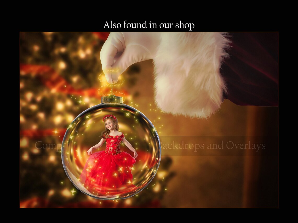 Santa's Workshop, Santa Claus Digital Backdrop, Christmas Digital ...