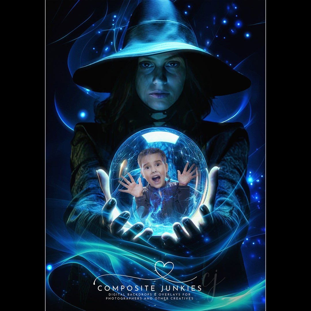 Wicked Witch Crystal Ball Digital Backdrop for Composite Images ...