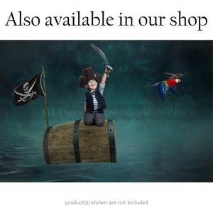 Pirate Book Ship Digital Backdrop Background for Photo Composites ...