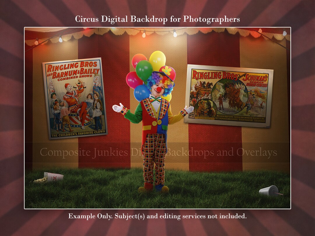 Circus Tent Digital Backdrop Background for Photography Composites ...