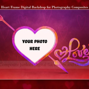 Heart Frame Digital Overlay for Photography Composites Heart - Etsy
