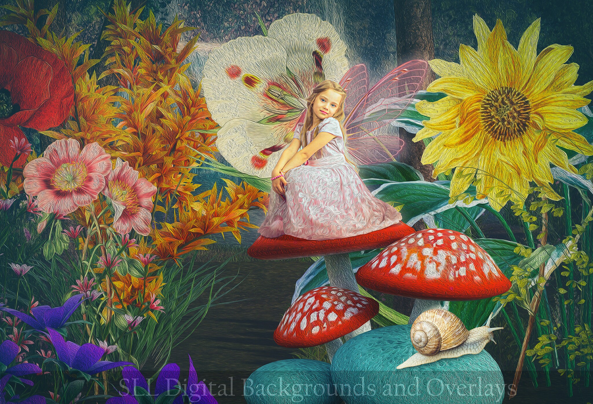 Fairy digital backdrop digital background PREMIUM | Etsy