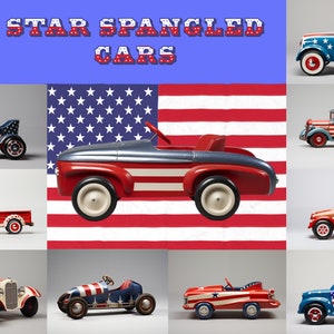 10 Star Spangled Car Overlays / Digital PNG for Composite Photography ...