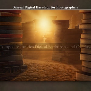 Book Fantasy Surreal Digital Backdrop for Photography Imagery ...