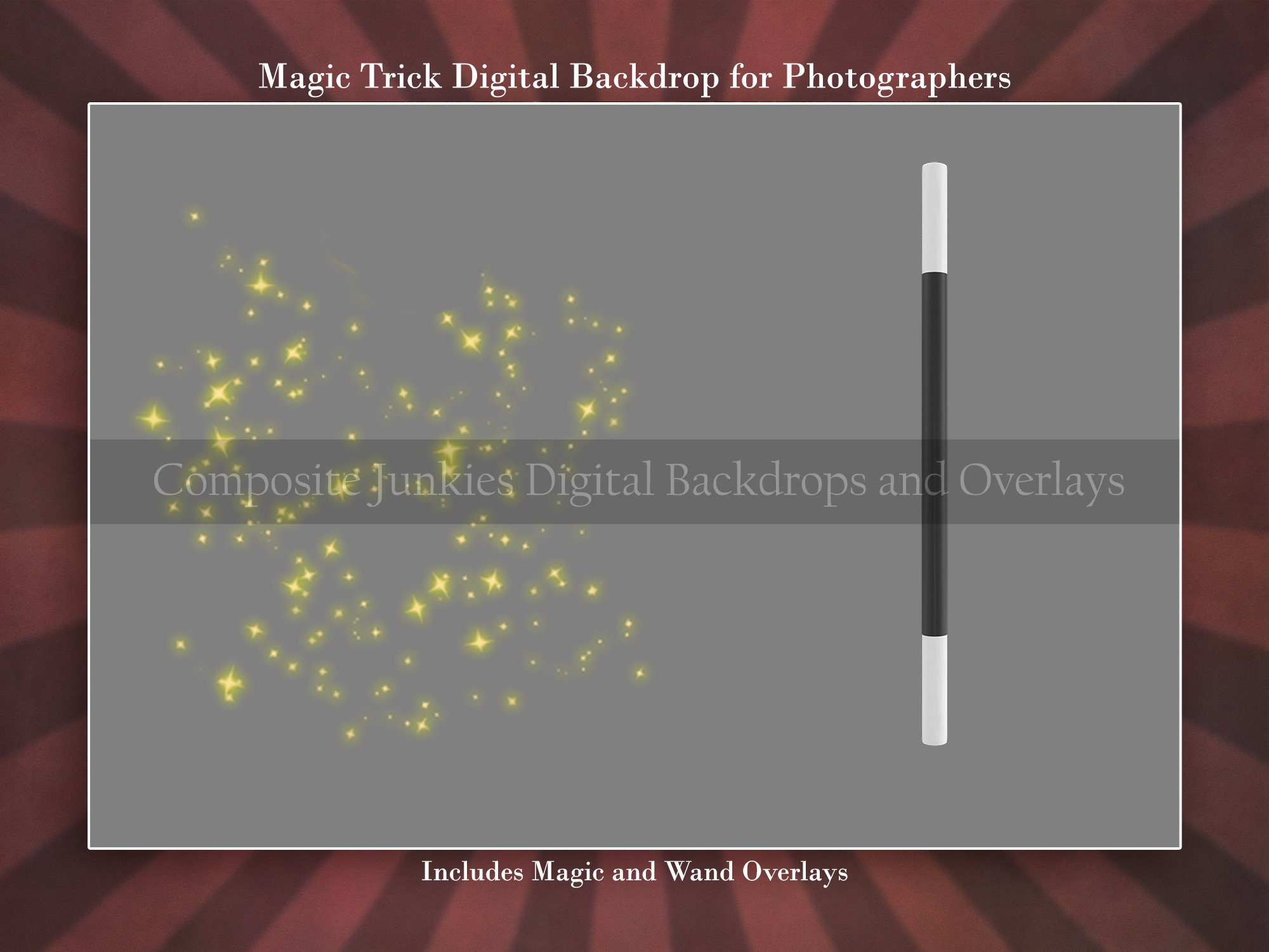 Magic Stage Digital Backdrop Background for Composite Photos, Magic ...