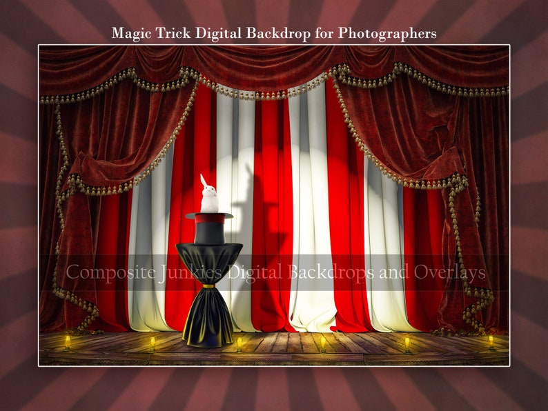 Magic Stage Digital Backdrop Background for Composite Photos | Etsy