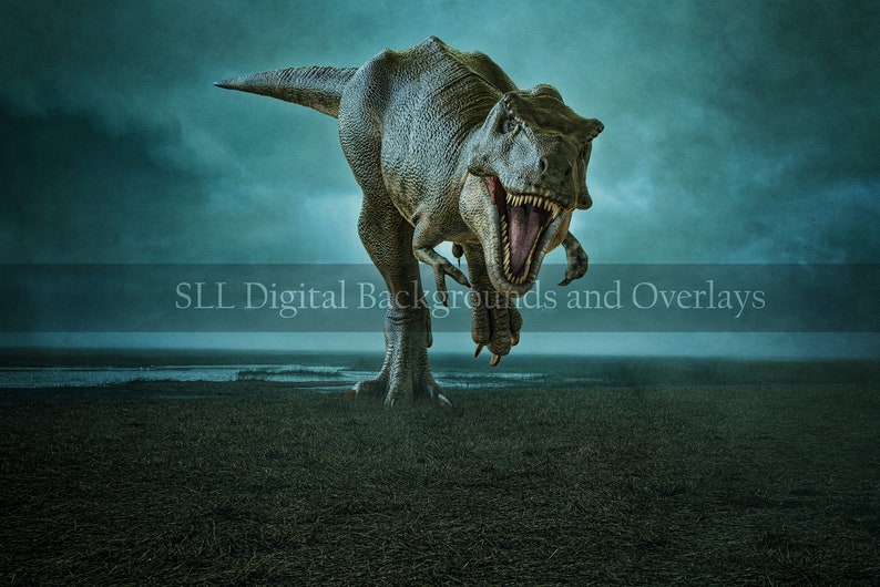 T-rex Digital Backdrop Dinosaur Background Composite Image - Etsy