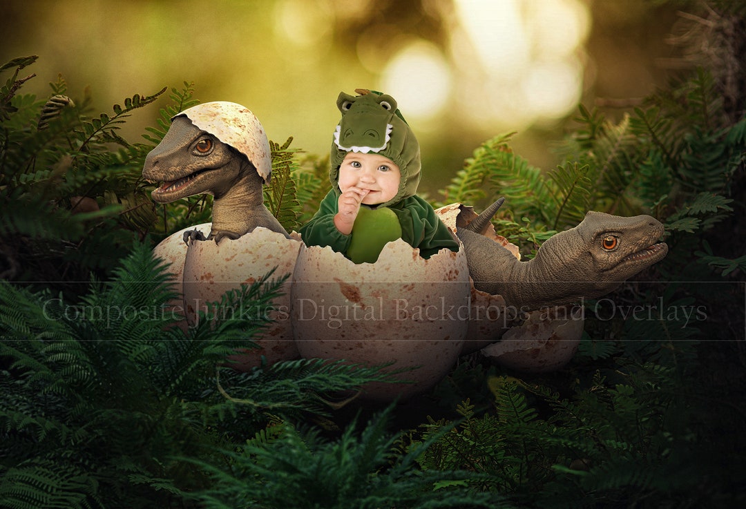 Tyrannosaurus Rex Digital Backdrop for Photographers, Baby Dinosaur ...