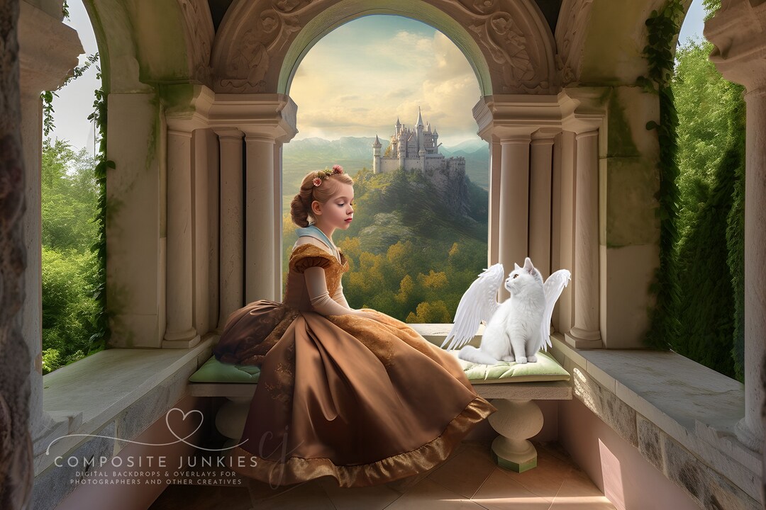 Castle Digital Backdrop for Composite Photography / Fairy Tale Backdrop ...