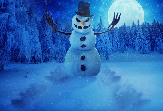 Angry Snowman Wallpaper