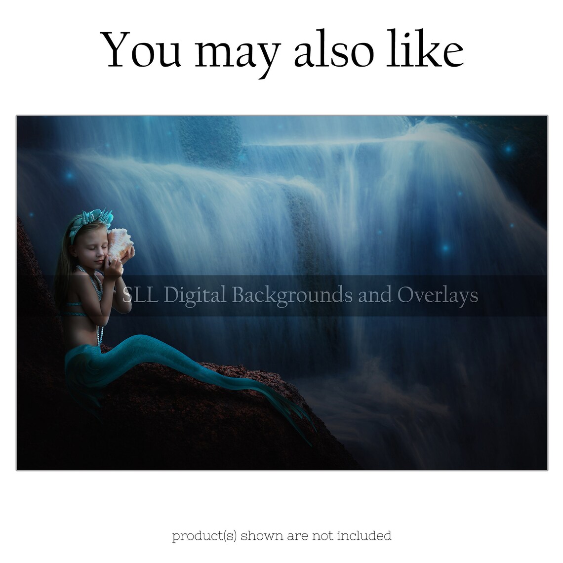 Mermaid Digital Backdrop Background Composite Image Image | Etsy