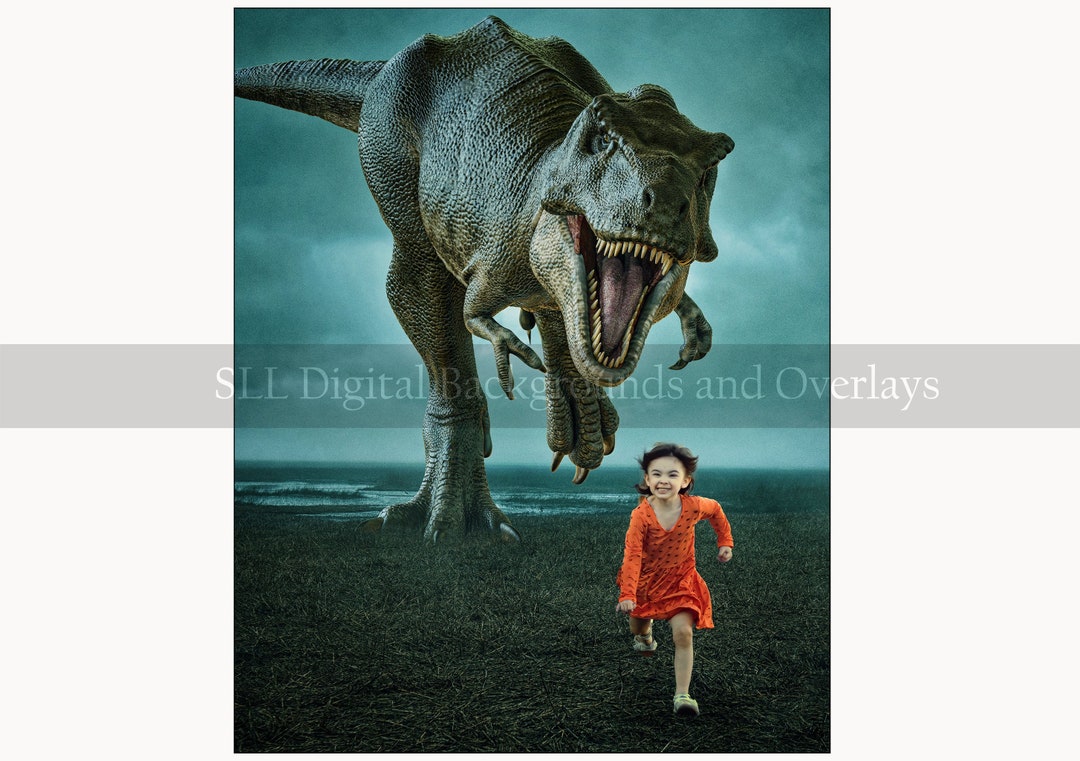 T-rex Digital Backdrop - Dinosaur Background - Composite Image - Photo ...