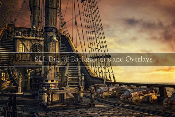 Pirate Ship Deck Wallpaper