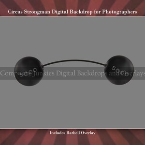 Circus Strongman Digital Backdrop Background for Photographers ...
