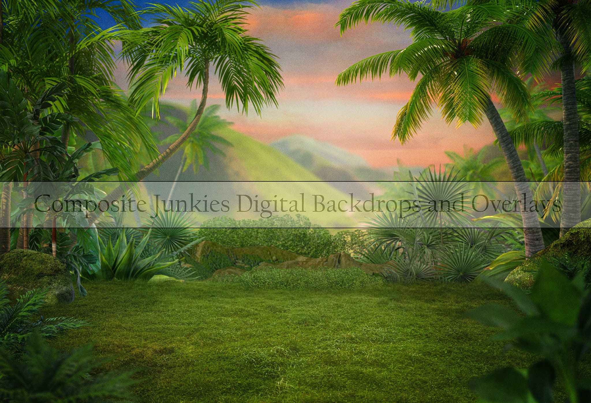 Jungle Digital Backdrop for Composite Imagery - Digital Backdrops and ...
