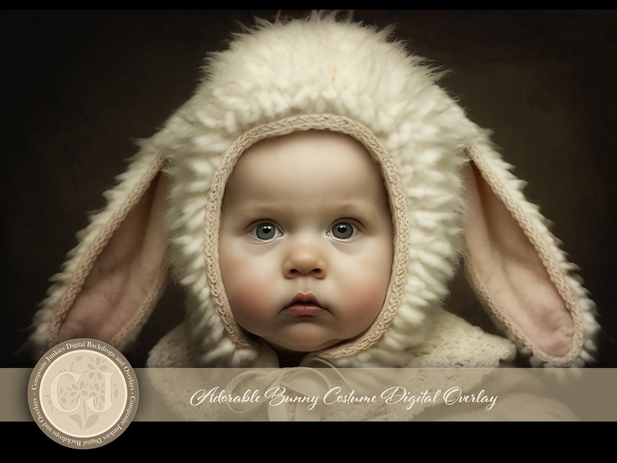Easter Bunny Race Digital Backdrop for Composite Photography, Holiday ...