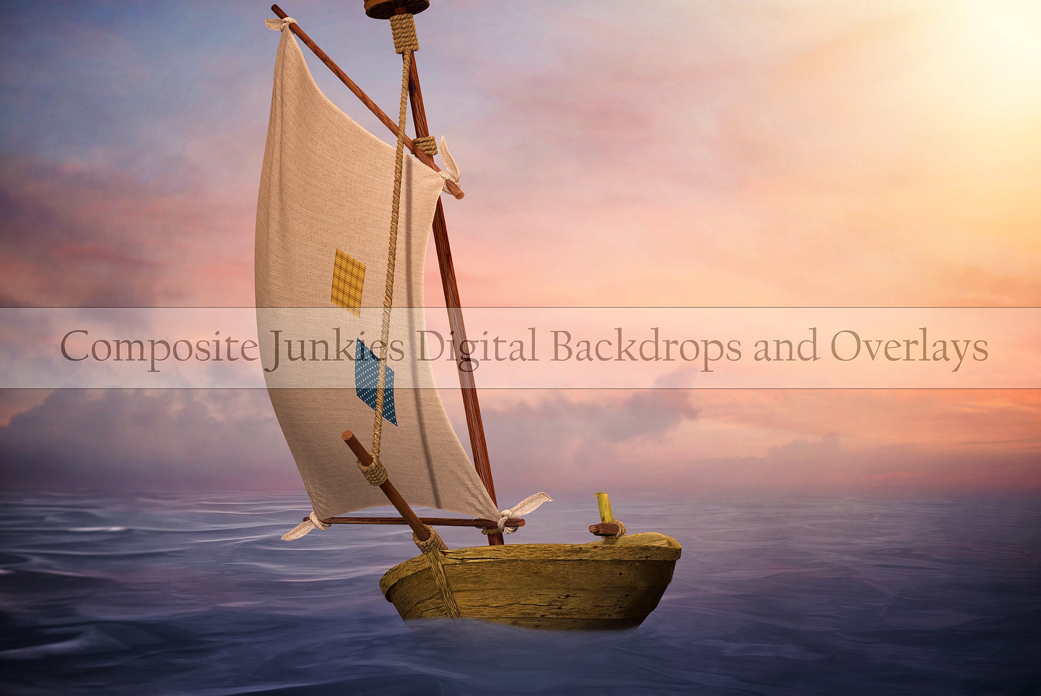 Sailboat Digital Backdrop for Composite Imagery Digital | Etsy