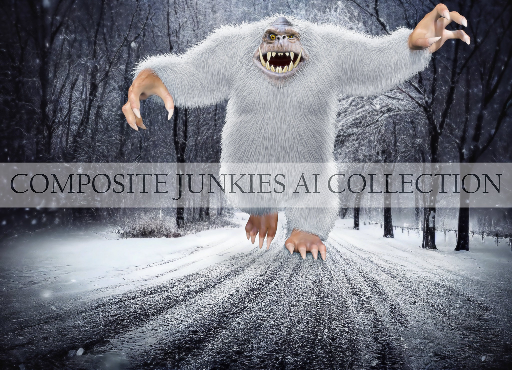 Yeti Digital Background Premade Digital Background Yeti - Etsy