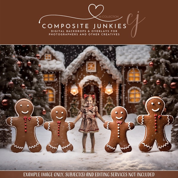 Gingerbread Backdrop - Etsy