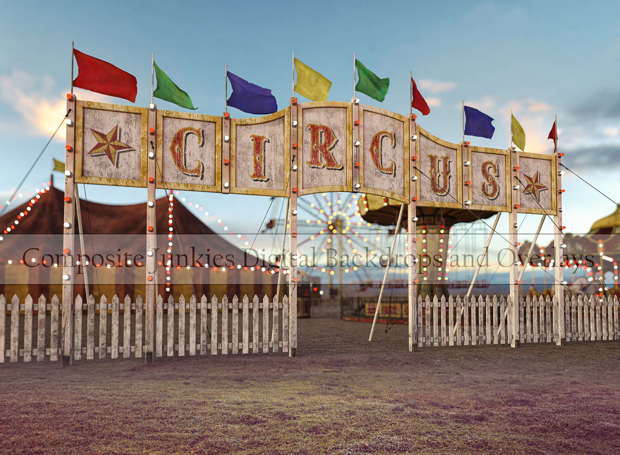 Unedited Circus Digital Backdrop Background for Photographers | Etsy