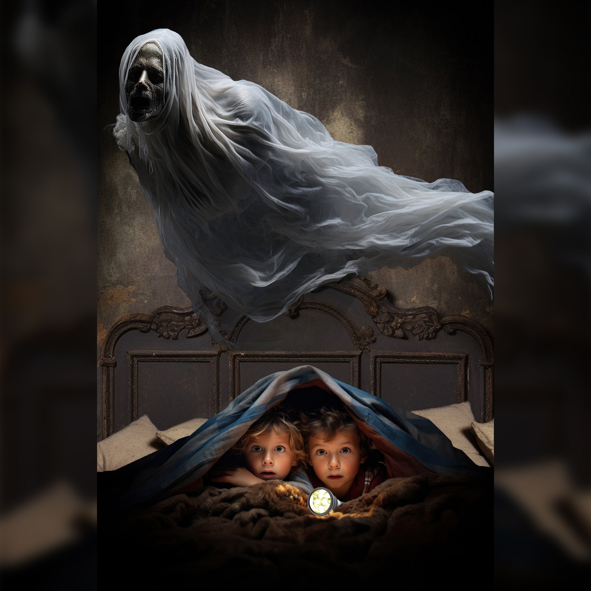 Ghost Story Digital Backdrop for Composite Images, Photo Insert ...
