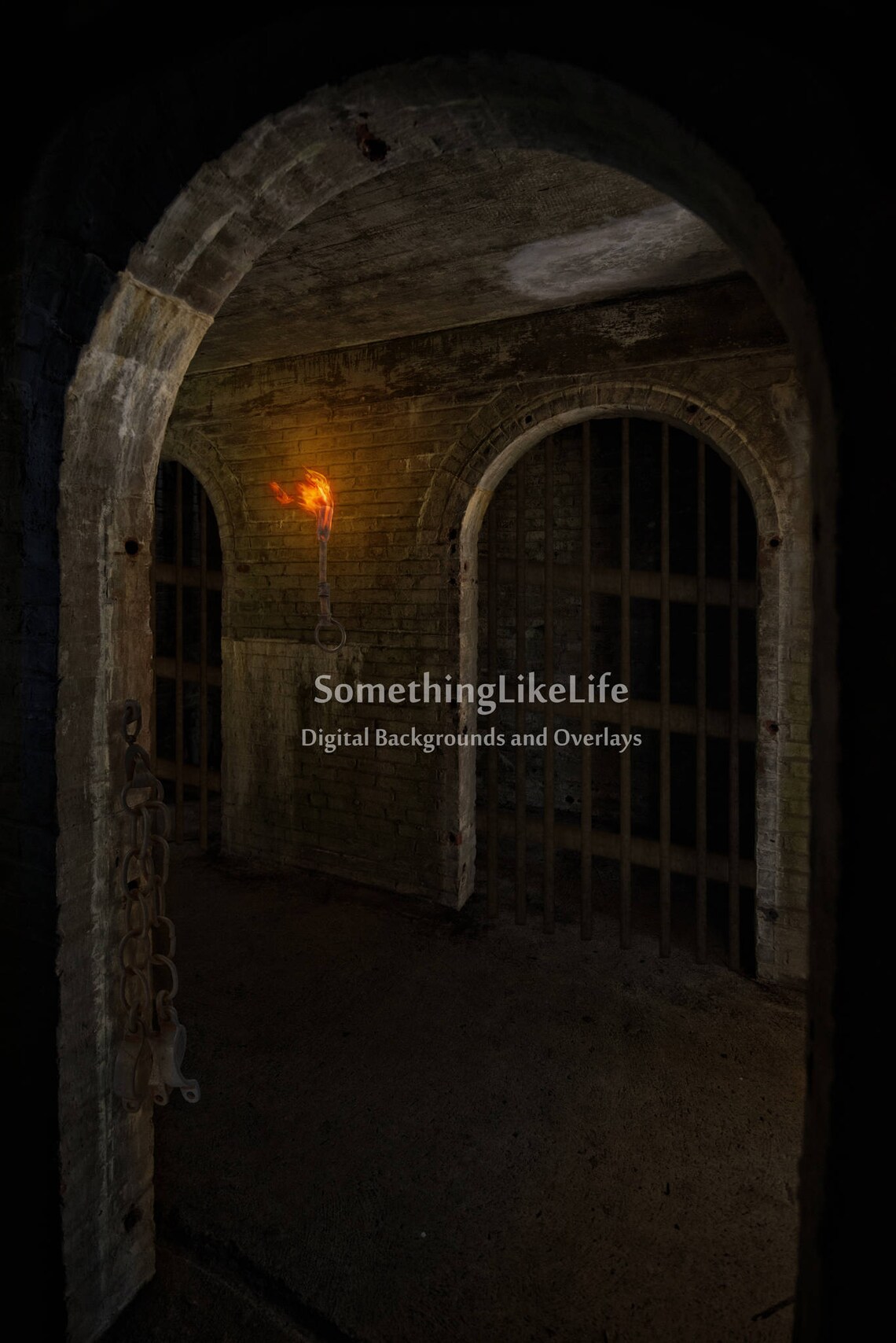 Dungeon Digital Backdrop Background - Etsy