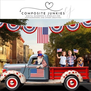 10 Star Spangled Car Overlays / Digital PNG for Composite Photography ...