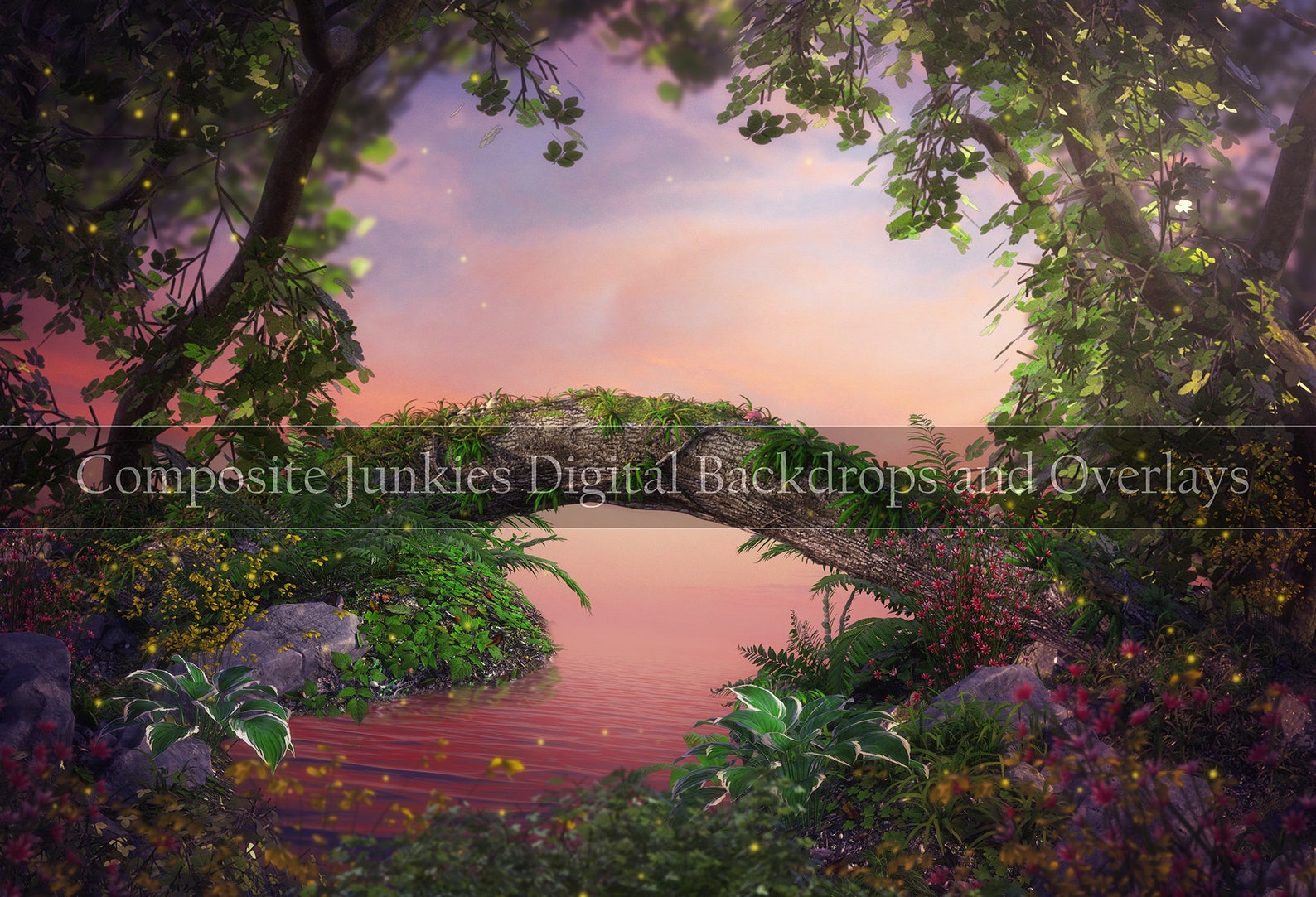 Magical Forest Digital Backdrop for Composite Imagery - Fairy Digital ...