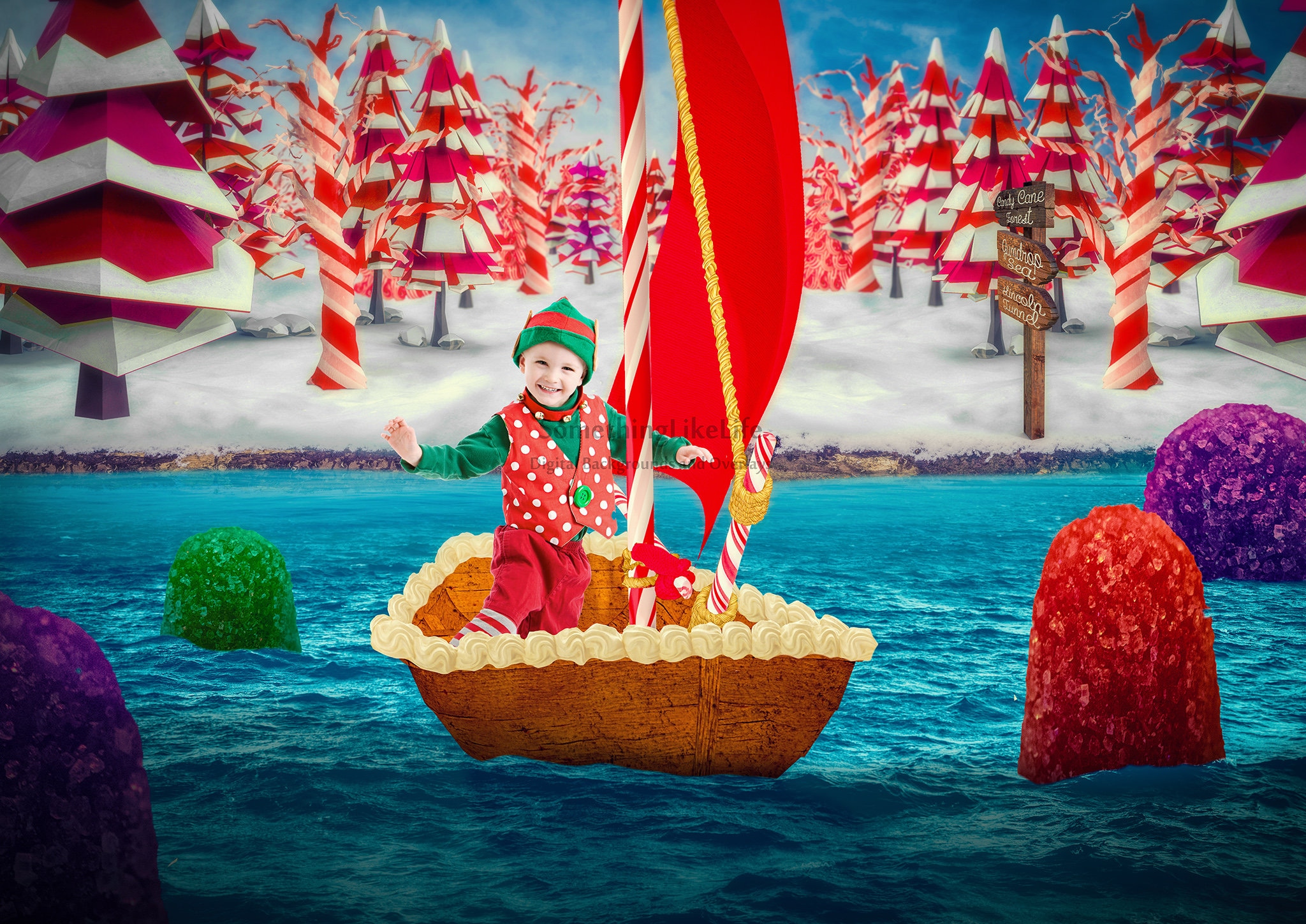 Candyland Candy Cane Forest