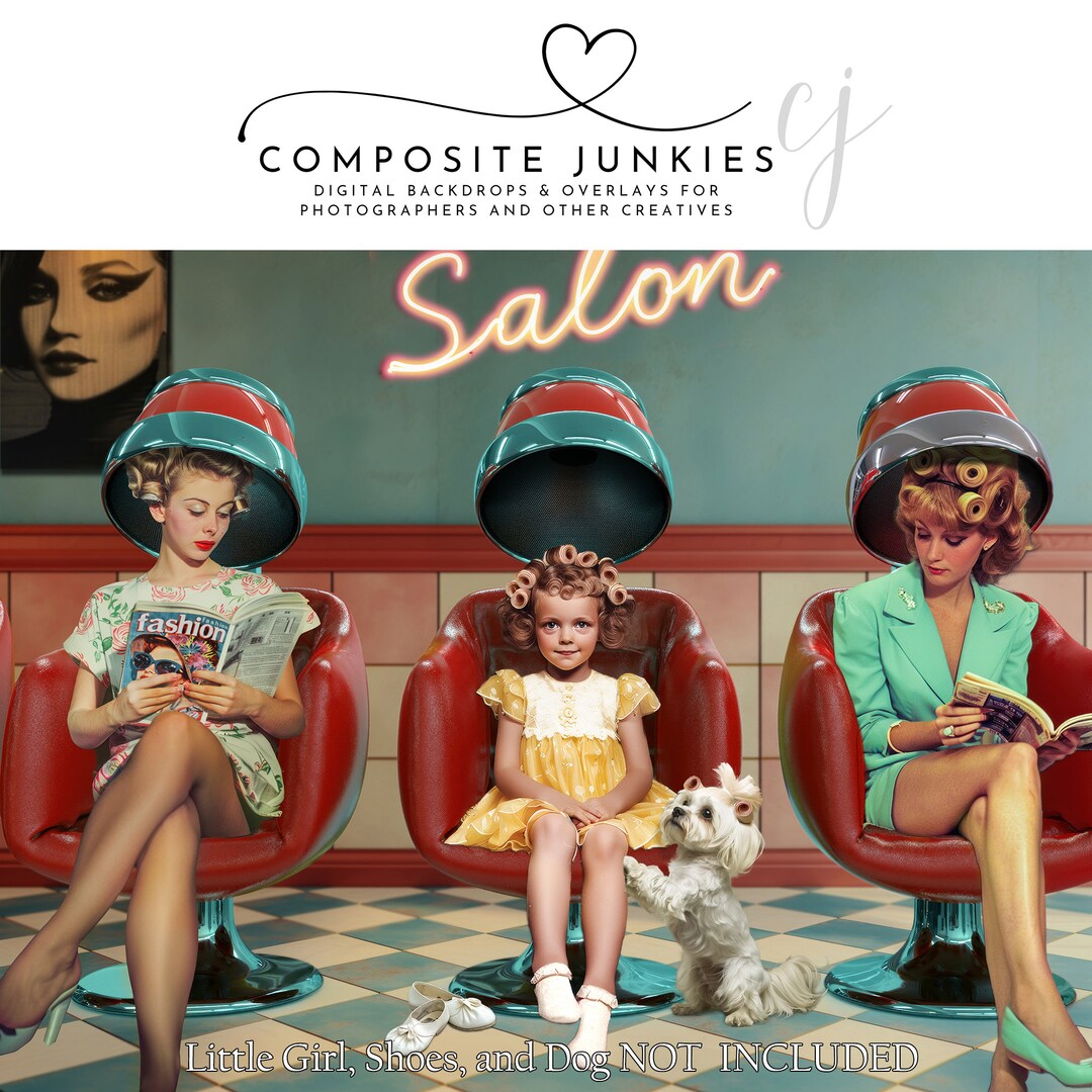 Beauty Shop Digital Background for Unique Photography Composites, Salon ...