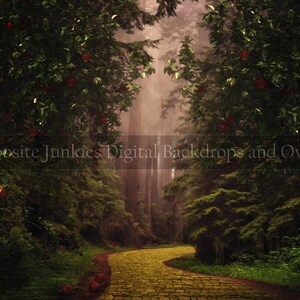 Yellow Brick Road Digital Backdrop Background for Composite Imagery ...