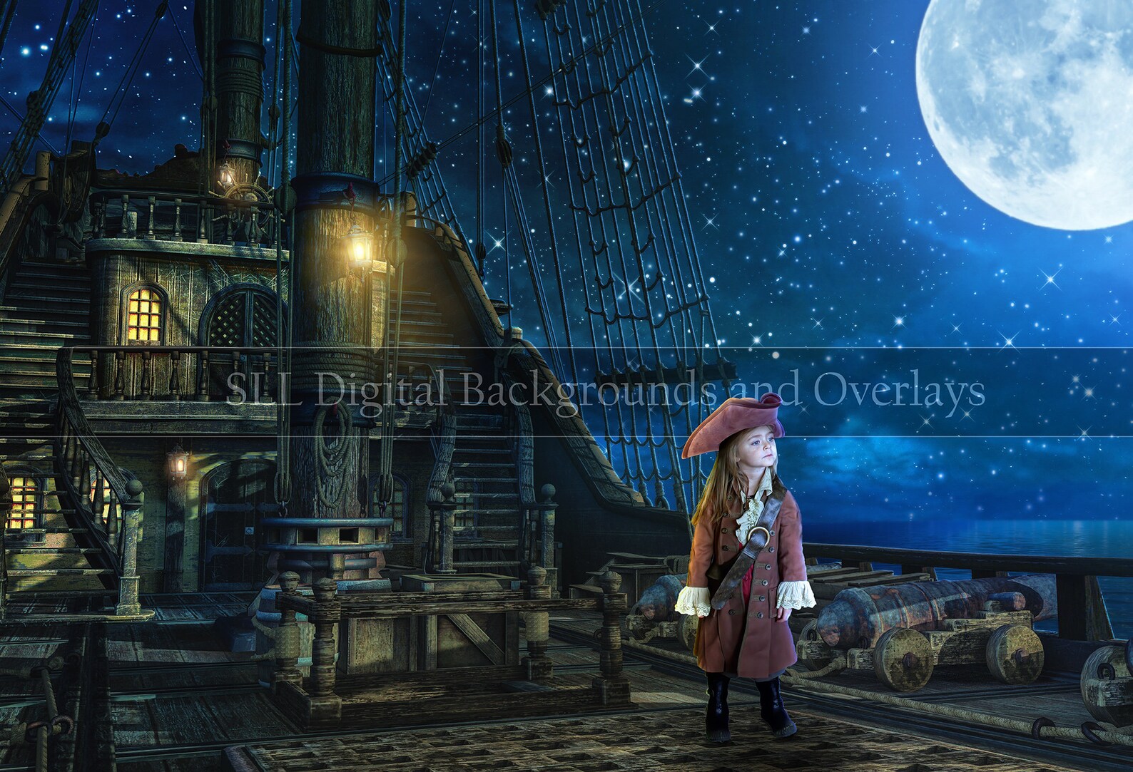 Pirate Ship Digital Backdrop Background PREMIUM - Etsy