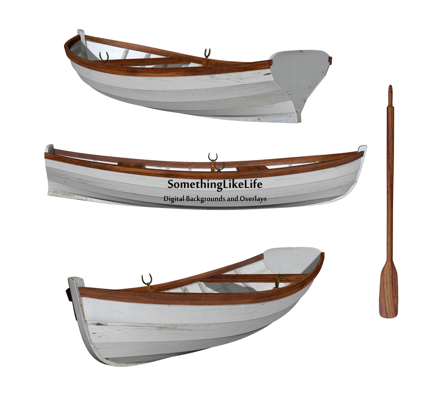 White Row Boats PNG Overlays {PREMIUM} - Etsy