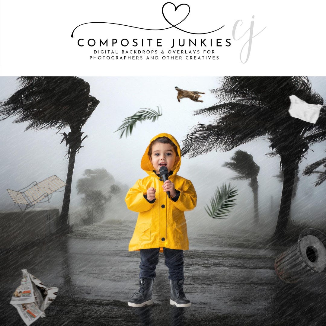 Weatherman Digital Background for Unique Photography Composites, Salon ...