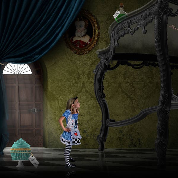 Alice Wonderland Digital Backdrop Background - Etsy