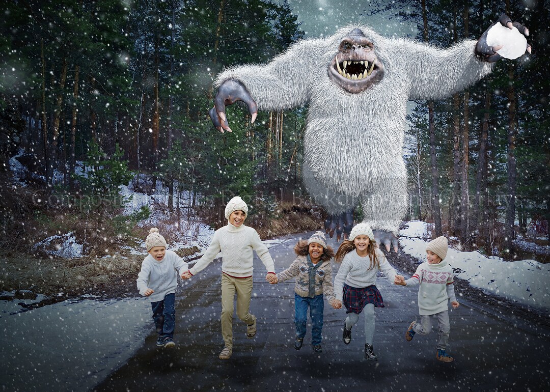 Yeti Digital Background Premade Digital Background Yeti - Etsy