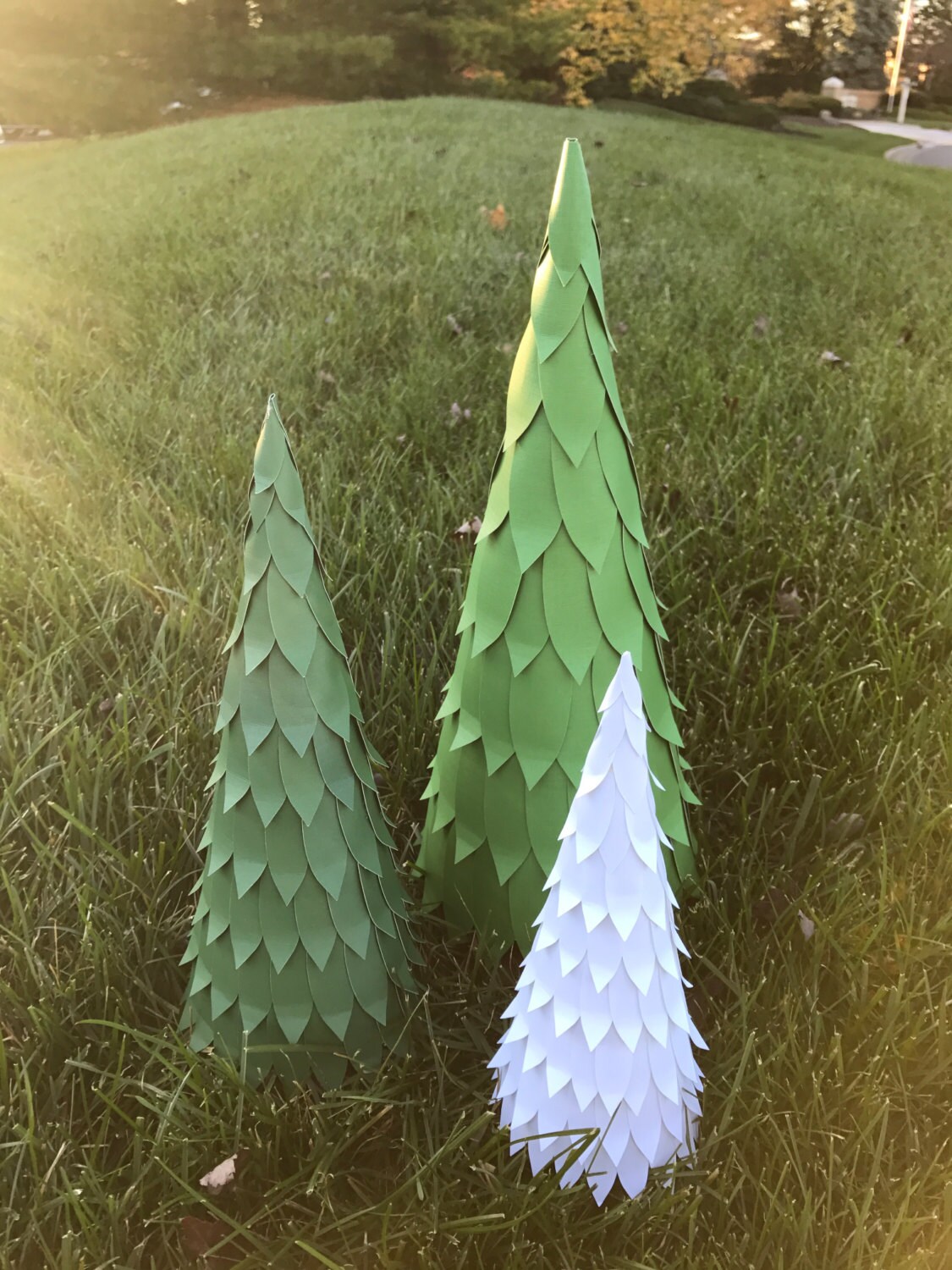 Paper Pine Trees - Etsy