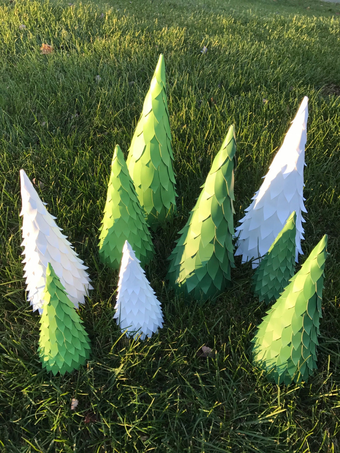 Paper Pine Trees - Etsy